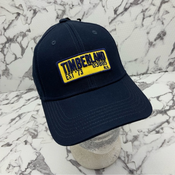 Timberland | Accessories | Mens Timberland Navy Yellow Baseball Cap Nwt ...